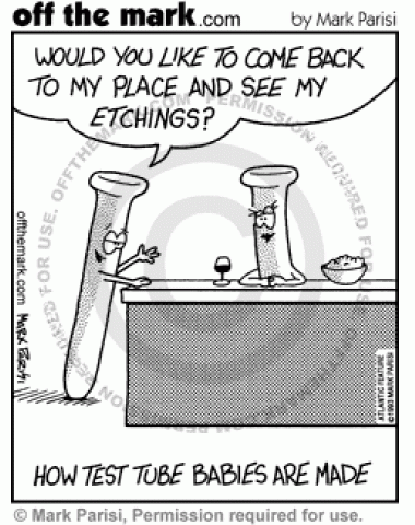 Test Tube Babies - off the mark cartoons