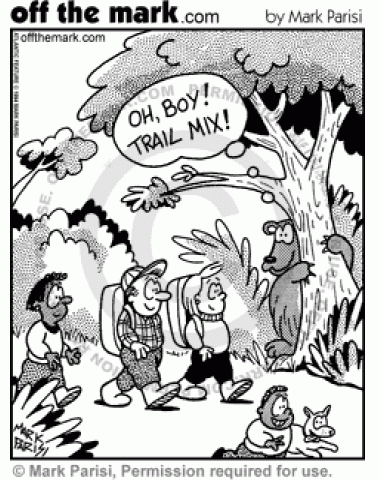 Bear Trail Mix - off the mark cartoons