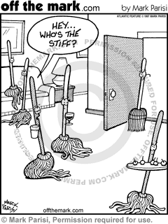 Custodian Cartoons | Witty off the mark comics by Mark Parisi