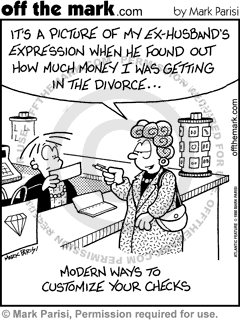Ex-wife Cartoons | Witty off the mark comics by Mark Parisi