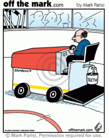 Teeth Zamboni - off the mark cartoons