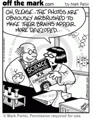 Science Developed Brains - off the mark cartoons