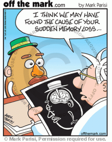 Memory Loss Cartoon