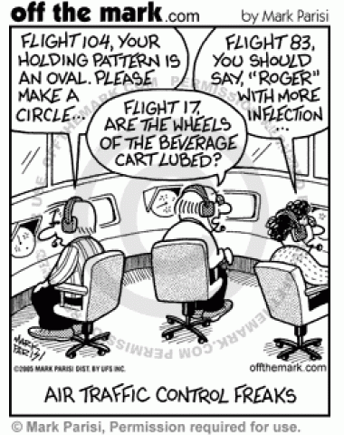 Air Traffic Control Freaks - off the mark cartoons