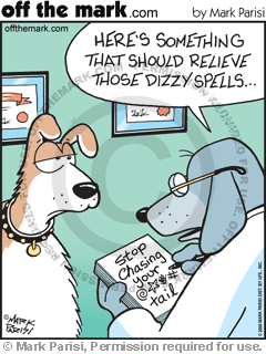 Dizziness Cartoons | Witty off the mark comics by Mark Parisi
