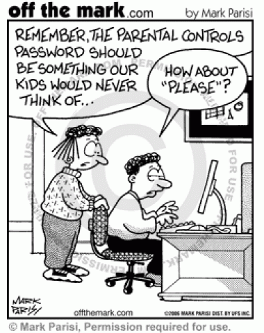 Computer Parental Control Password - off the mark cartoons