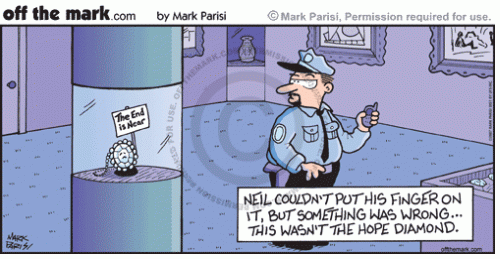 Security guard Cartoons | Witty off the mark comics by Mark Parisi